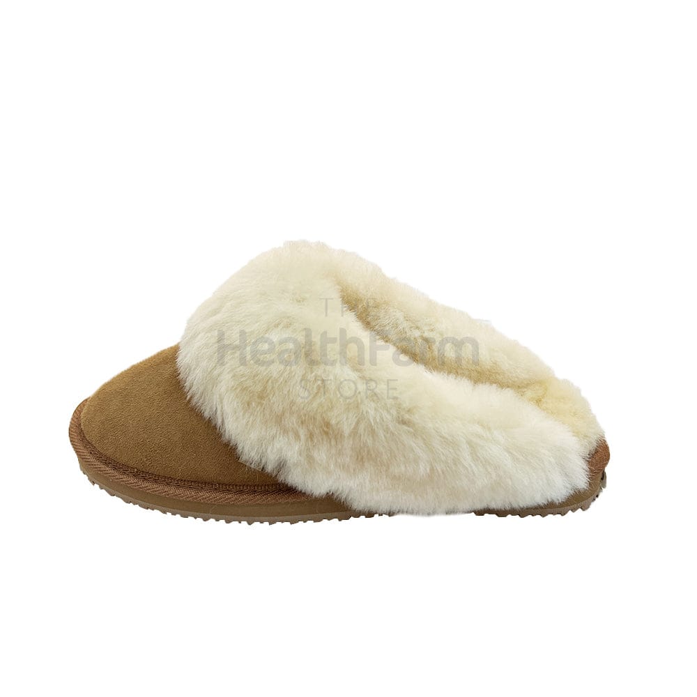 Shepherd Fluffy Slipper [Chestnut] - Healthfarm