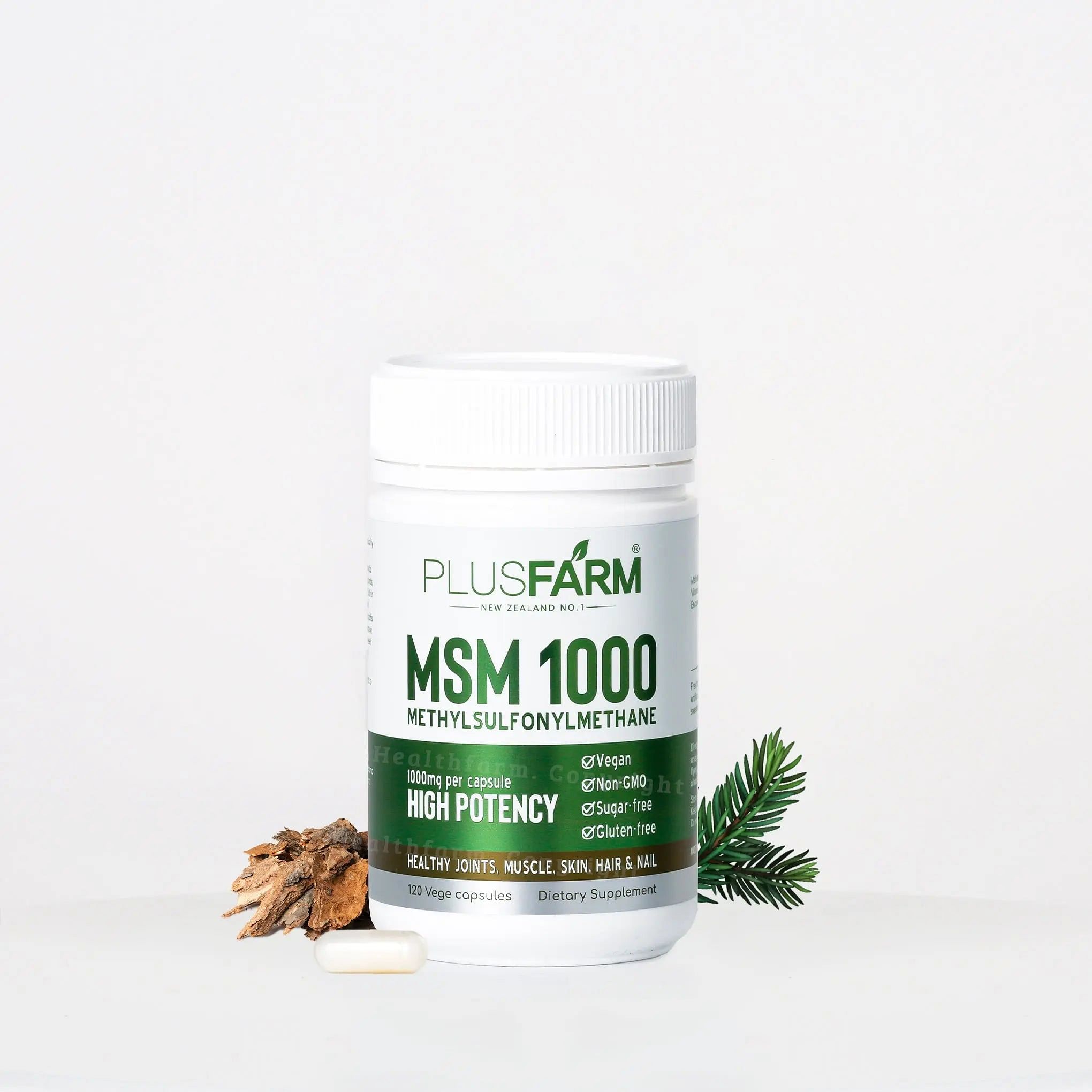 Plusfarm Pure MSM [Capsule/ Powder] | Healthfarm
